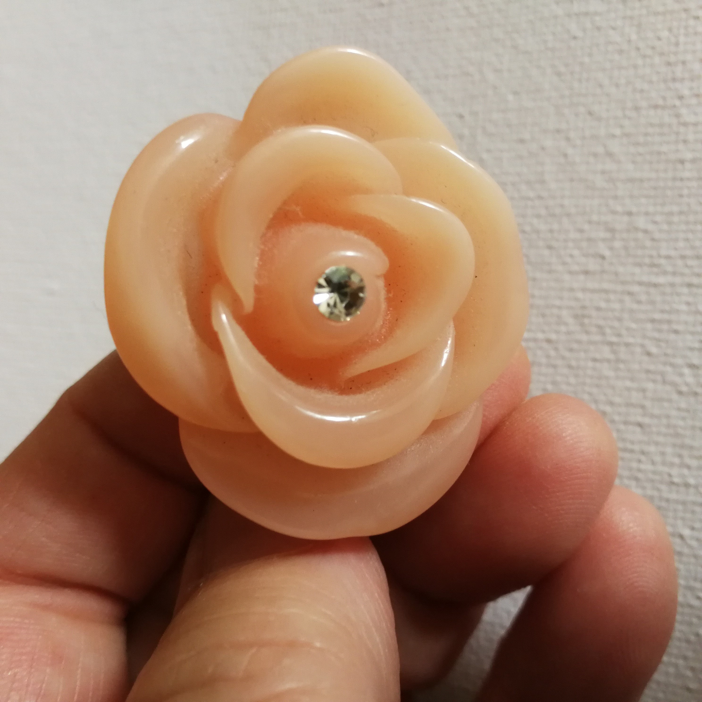 Ring Large Size Pink Plastic Rose Flower Chunky Funky Ring - Etsy UK