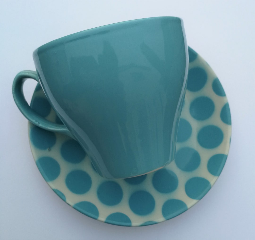 Retro China Tams Turquoise Blue Colour Vintage Retro 50s - Etsy