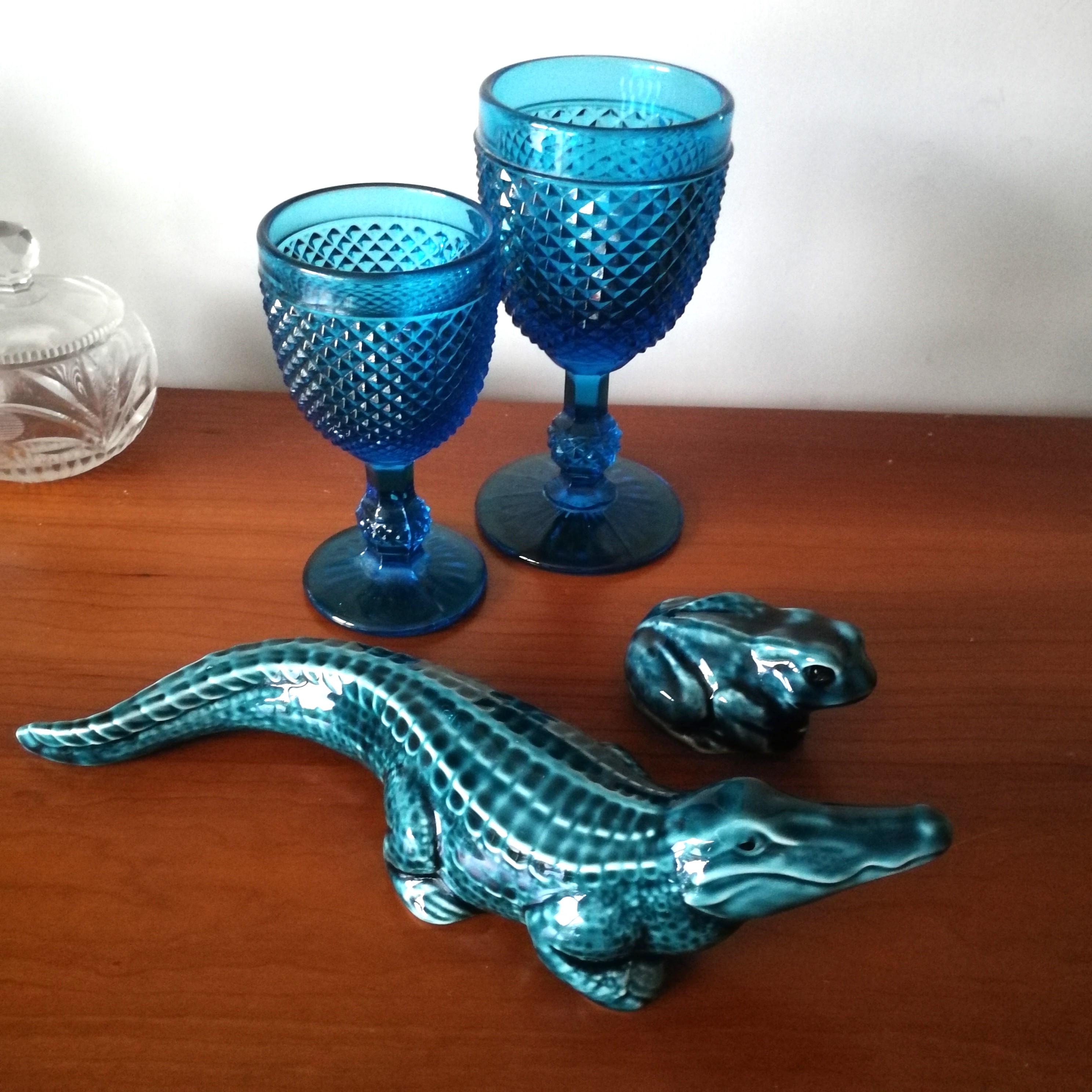 Vintage Poole Studio Pottery Figurine Adorable Crocodile or Alligator ...