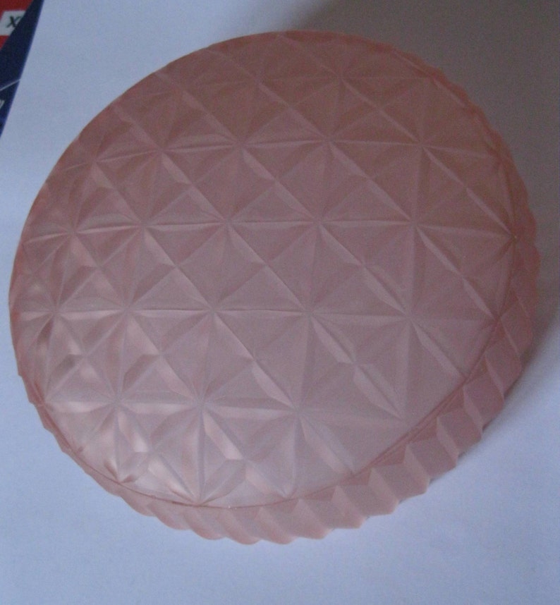 Sowerby Frosted Pink Glass Art Deco Pressed Vintage Glass Etsy