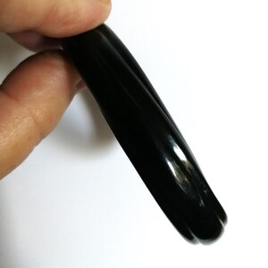 Bangle Textured Black Plastic Bangle - Etsy
