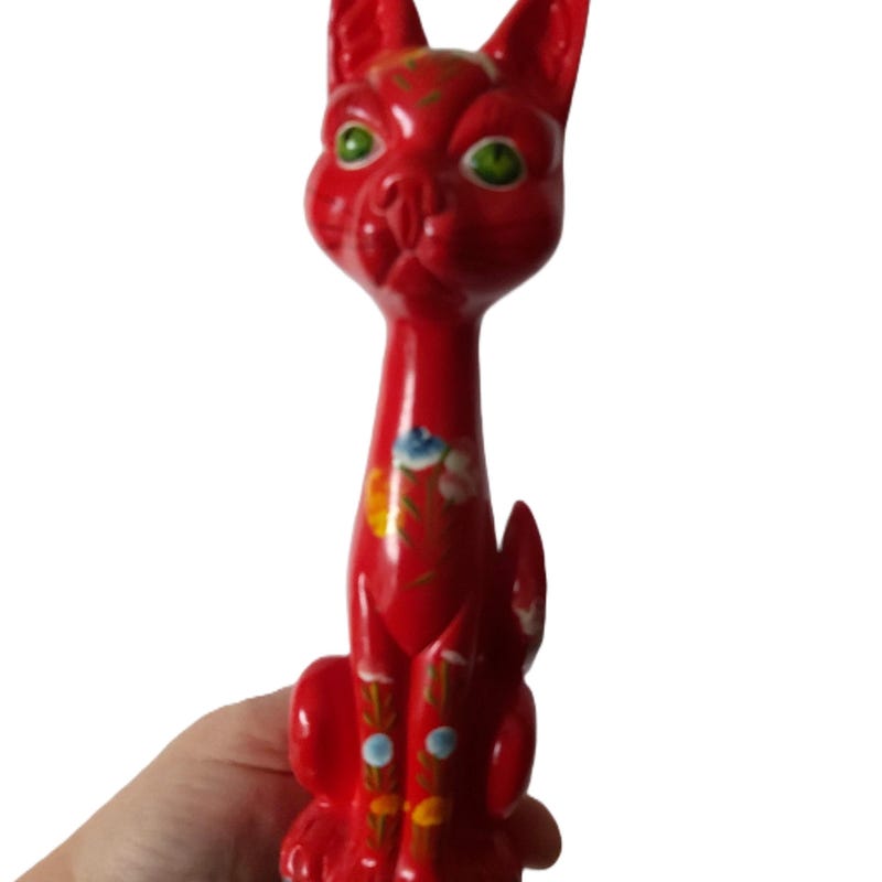 60s Knick Knack Red - Etsy