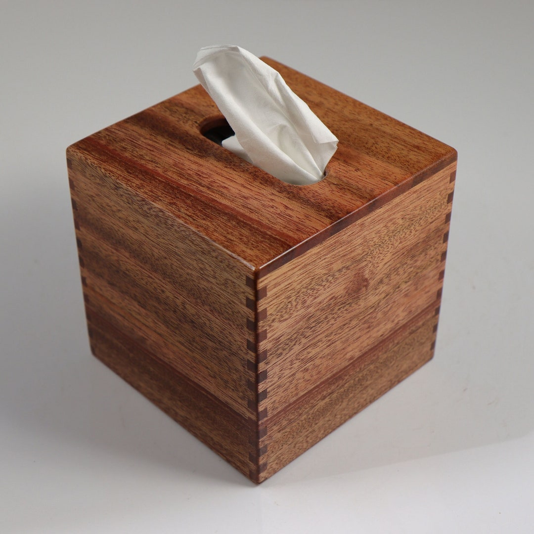 Solid African Mahogany – Handmade Tissue Box Cover – Small Boutique ...