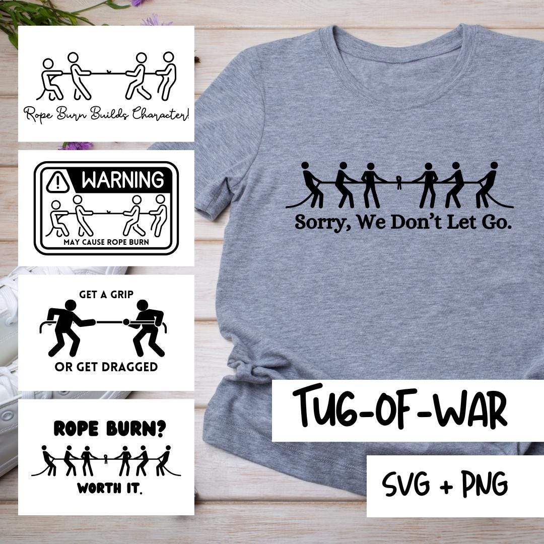 Tug-of-war SVG+PNG Files I Field Day, Specials Team, P.E., Tug - Etsy