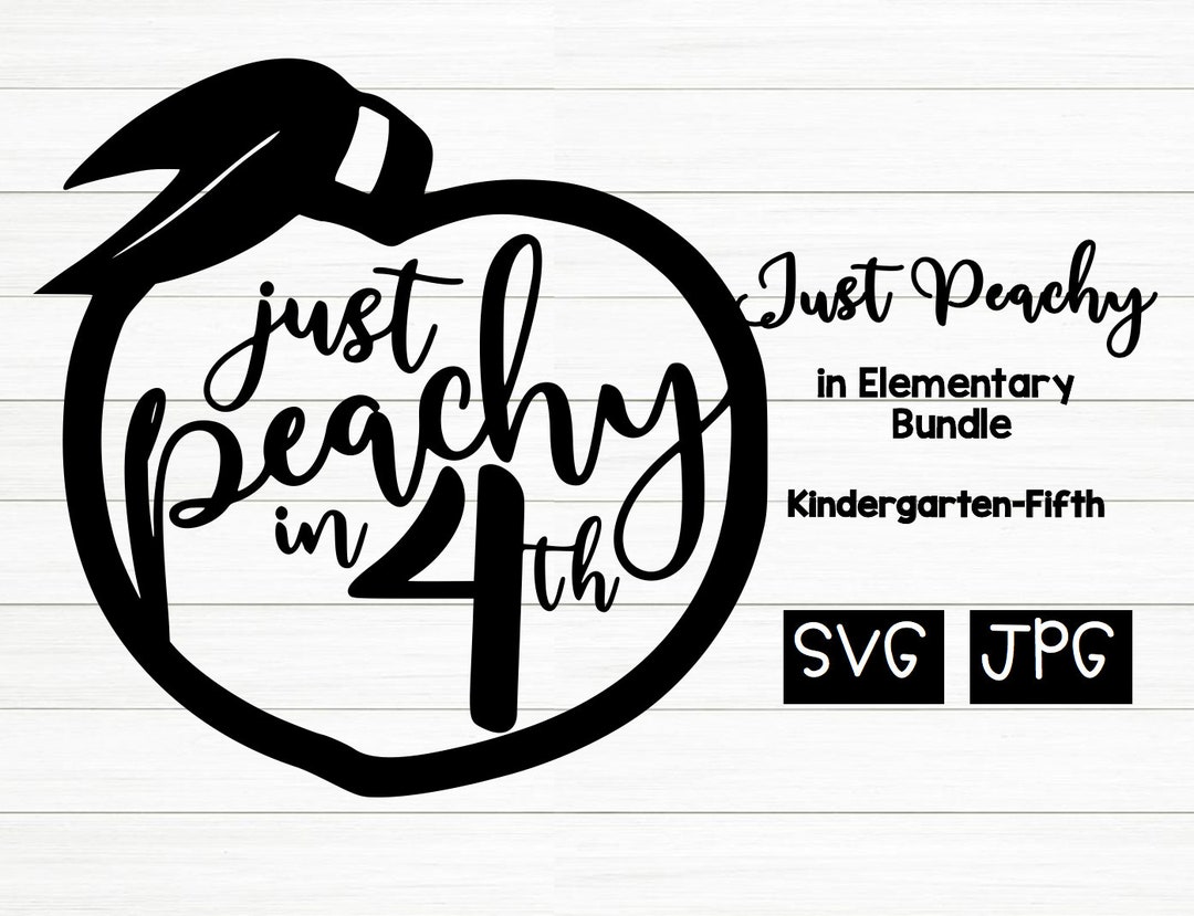 Just Peachy Teacher SVG Bundle: Elementary Grades (digital Download ...