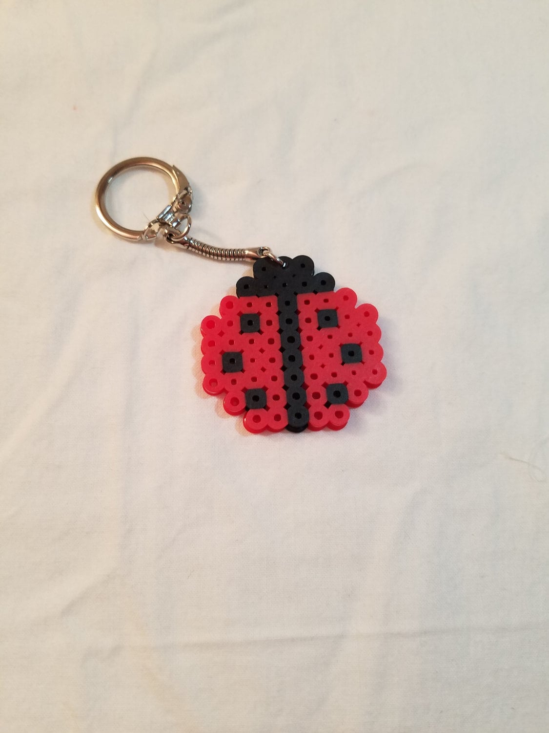 Ladybug Perler Bead Keychain - Etsy