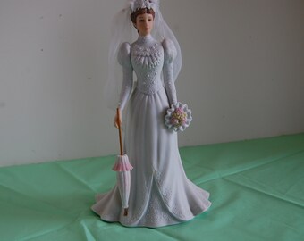Vintage Porcelain Heartline Victorian Bride Figurine - Etsy