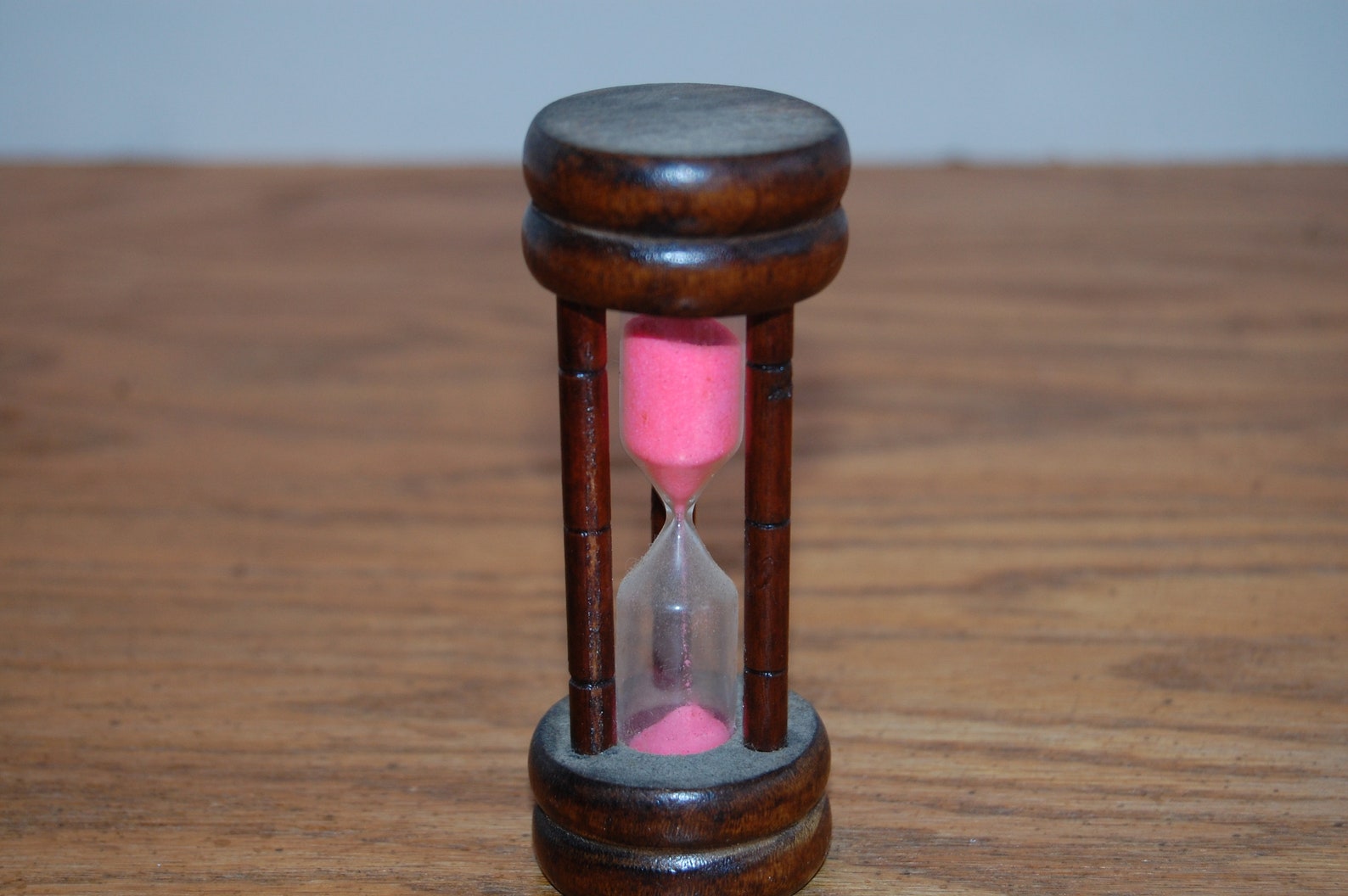 Vintage Egg Timer Kitchen Timer Pink Sand Timer Wood and | Etsy