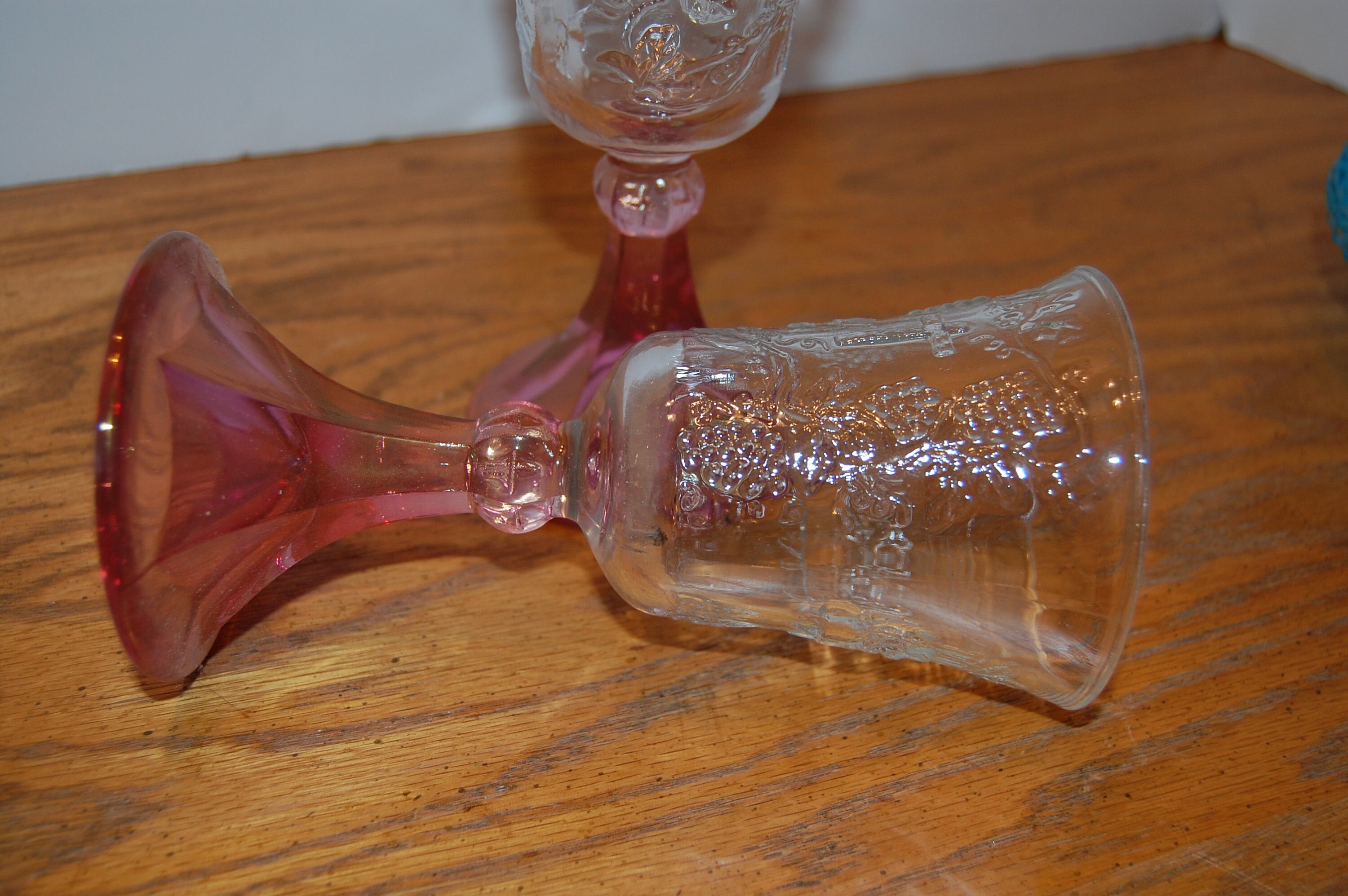 Vintage Chalice Set, Rose Chalice, Lord's Supper, Crystal Chalice ...