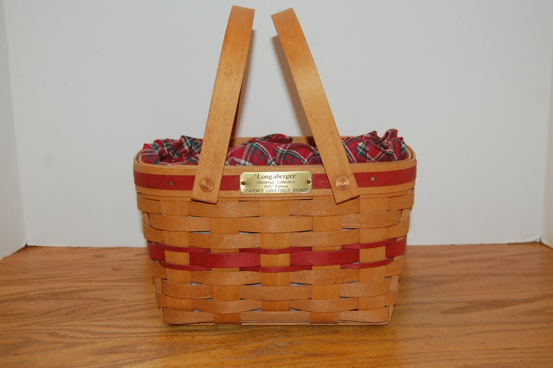 Vintage Christmas Longaberger Basket, Christmas Collection, 1992 ...