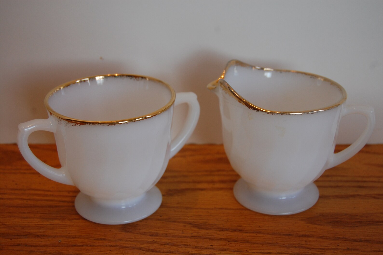 Vintage Fire King Set 2 Coffee Cups 2 Saucers Creamer | Etsy