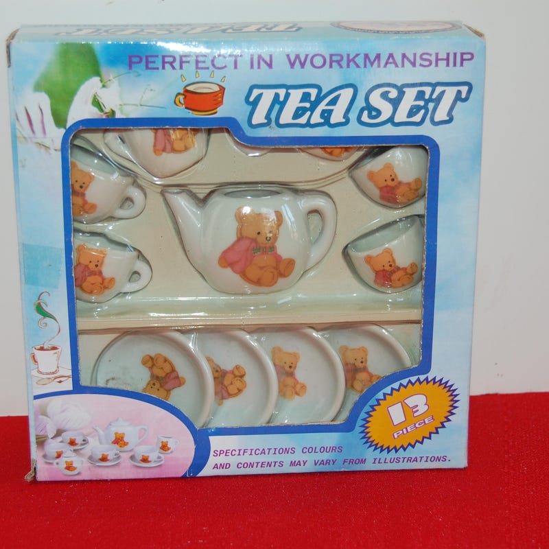 Bear Tea Set - Etsy