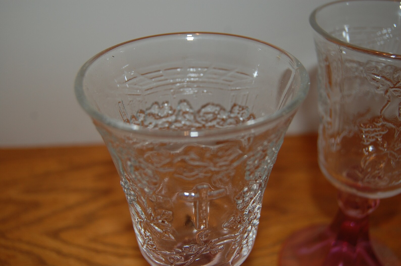 Vintage Chalice Set, Rose Chalice, Lord's Supper, Crystal Chalice ...