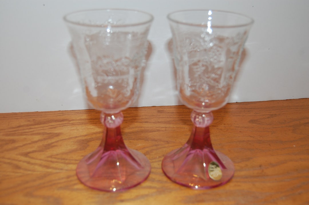 Vintage Chalice Set, Rose Chalice, Lord's Supper, Crystal Chalice ...