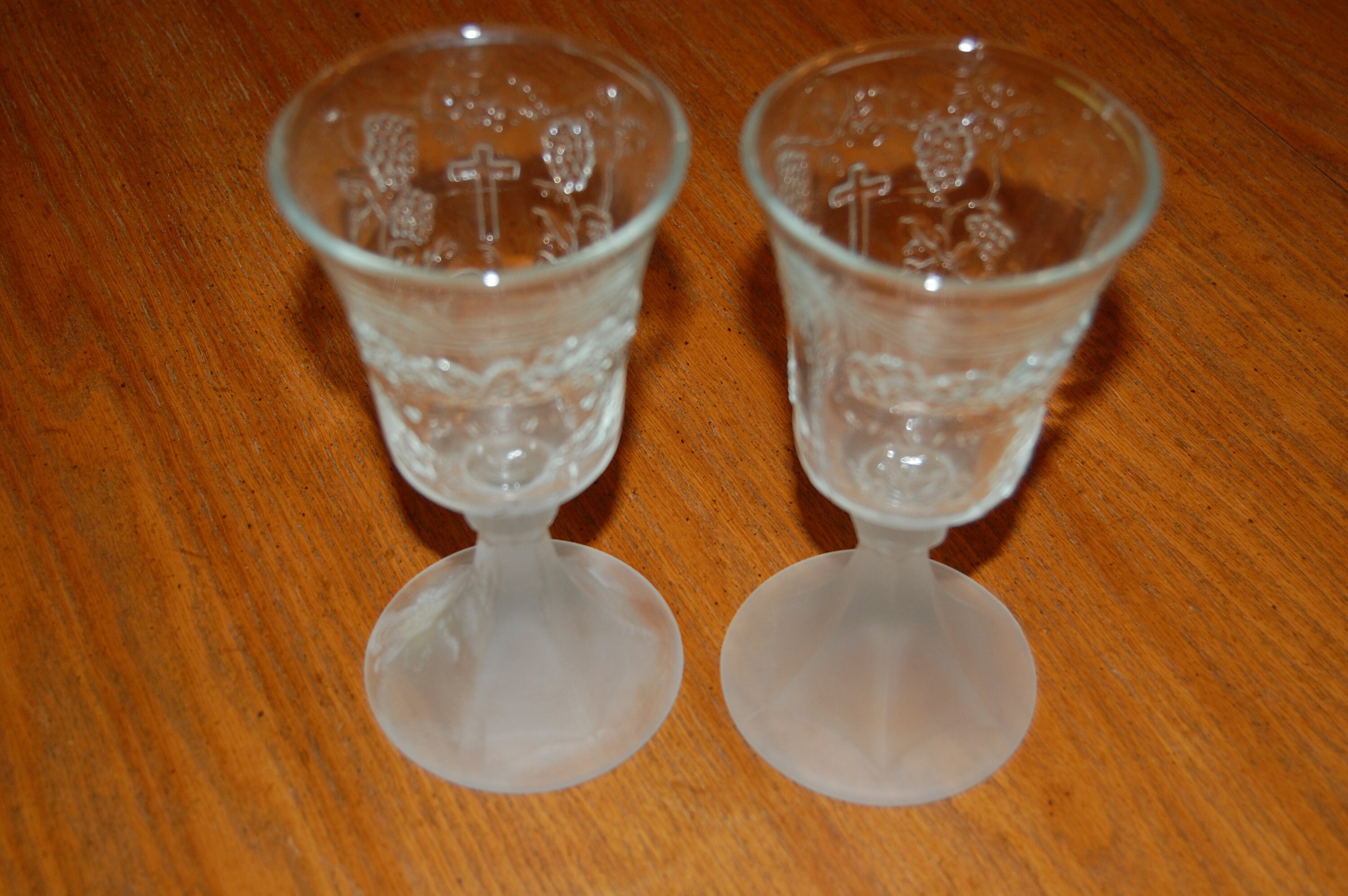 Vintage Chalice Set, Rose Chalice, Lord's Supper, Crystal Chalice ...
