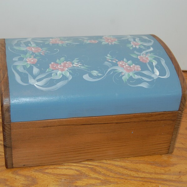 Tole Painted Box - Etsy