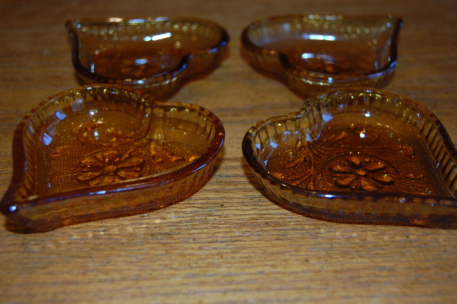 4 Vintage Sandwich Nut Dishes Trinket Dish Heart Nut Dish - Etsy