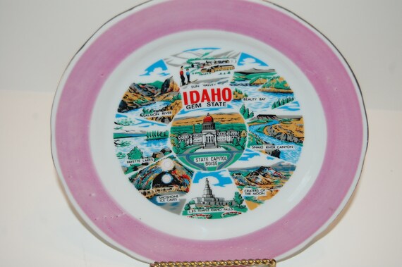 Collectible Idaho Plate Vintage Idaho Plate Gem State | Etsy