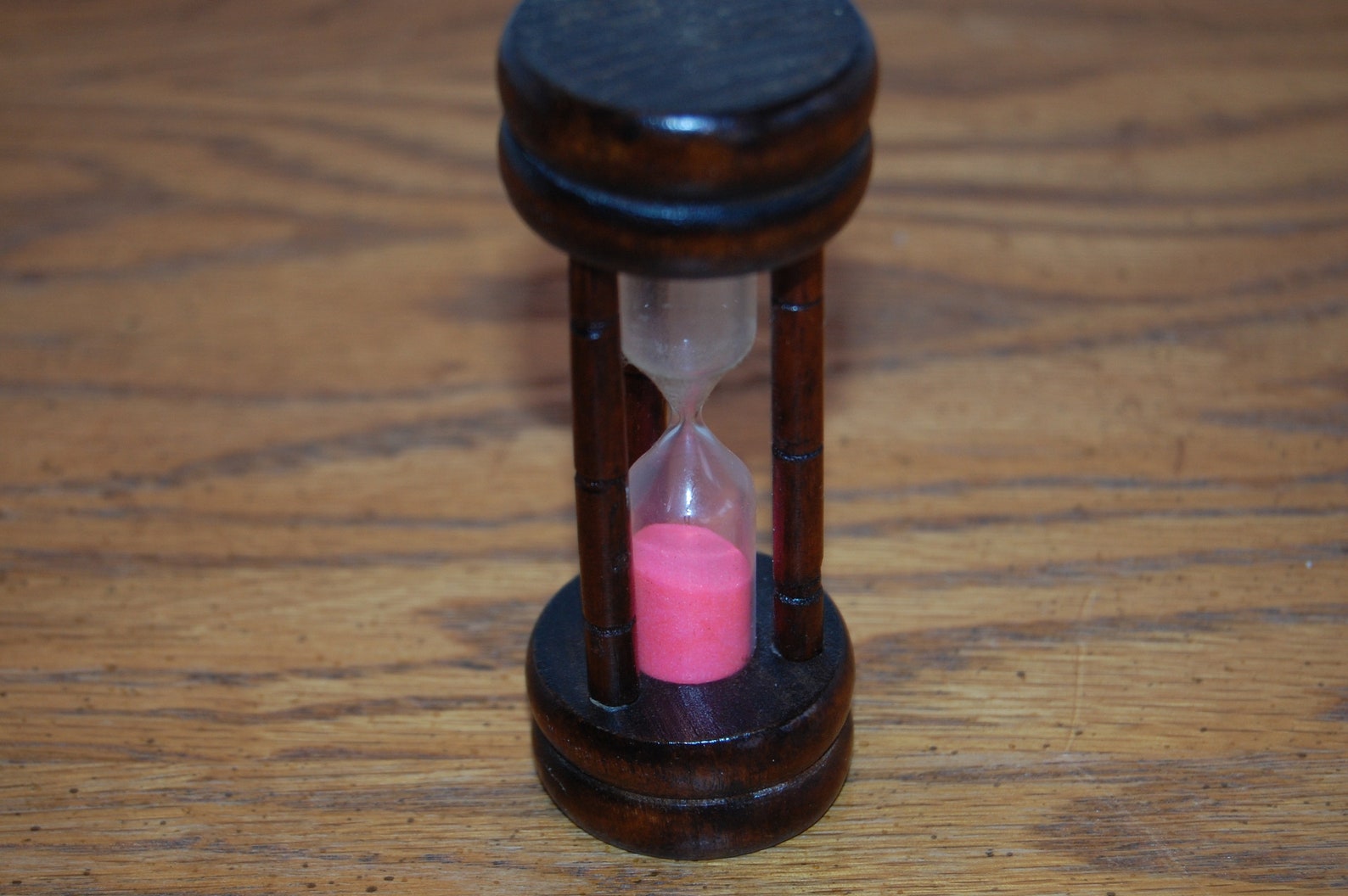 Vintage Egg Timer Kitchen Timer Pink Sand Timer Wood and | Etsy