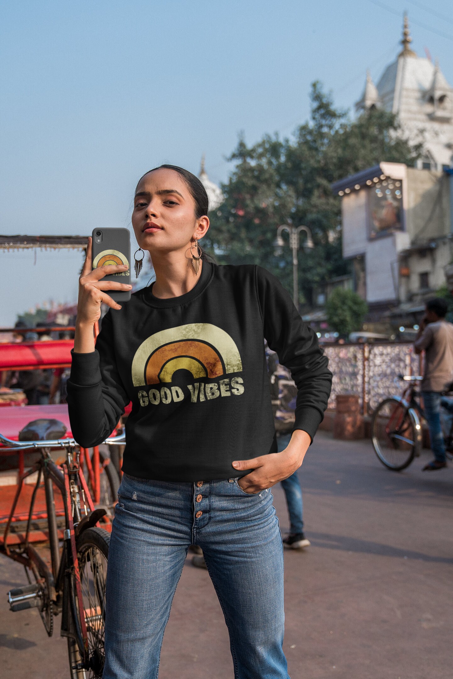 Good Vibes Distressed Rainbow SVG/PNG/JPG Cut Files Download - Etsy