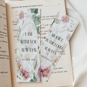 Scripture Digital Bookmarks, Religious Gift of Encouragement, Printable ...