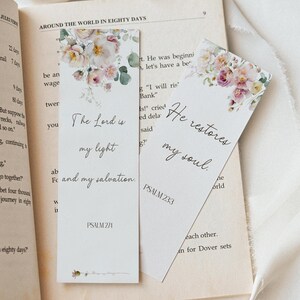 Scripture Digital Bookmarks, Religious Gift of Encouragement, Printable ...