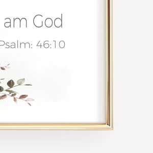 Psalm 46:10, Be Still and Know, Christian Poster Print, Horizoontal ...