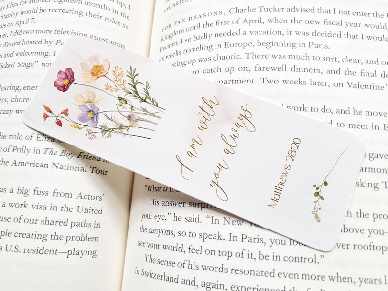 Printable Scripture Bookmarks Set of Four Unique Rustic Digital ...