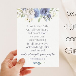 Proverbs 3:5-6 Trust the Lord, Bible Verse Printable Wall Art ...
