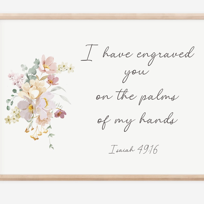 Isaiah 49 16 - Etsy