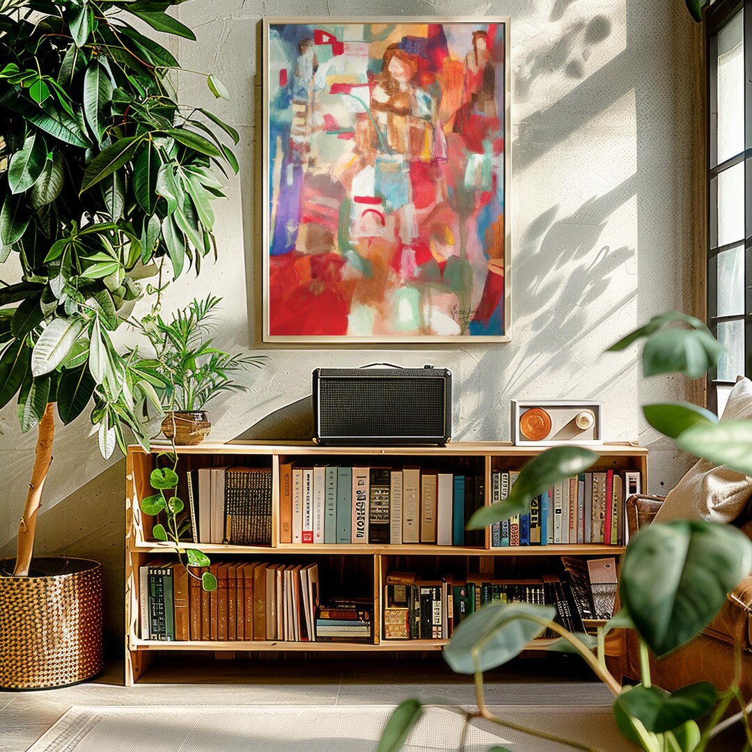 Printable Wall Ecor Colorful Mid Century Abstract Modern Poster Gift ...