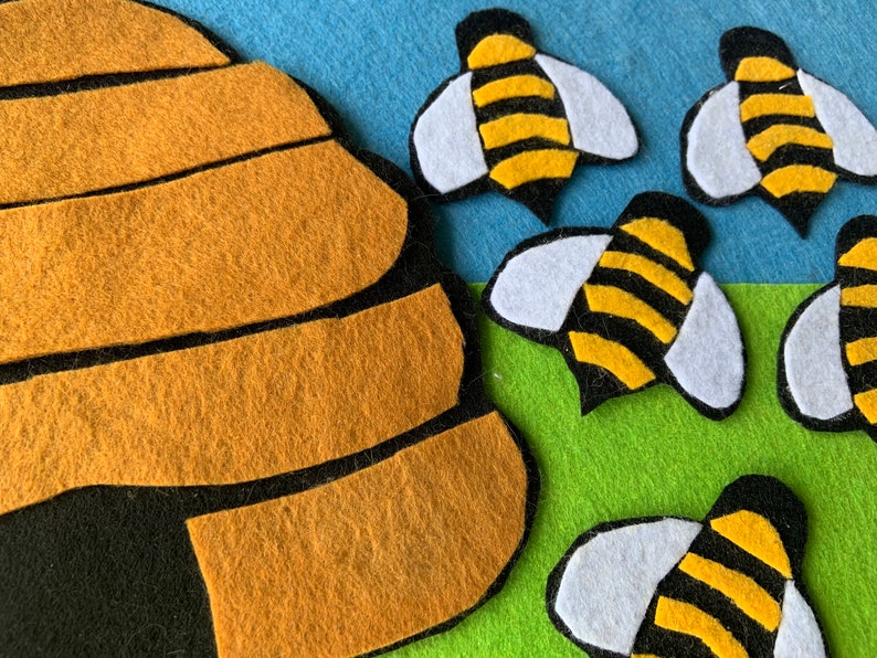 Here is the Beehive Flannel Rhyme Set - Etsy
