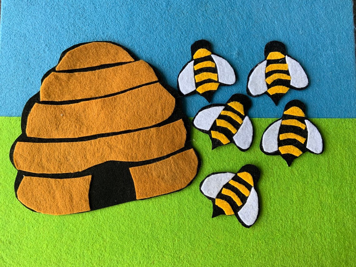 Here is the Beehive Flannel Rhyme Set - Etsy
