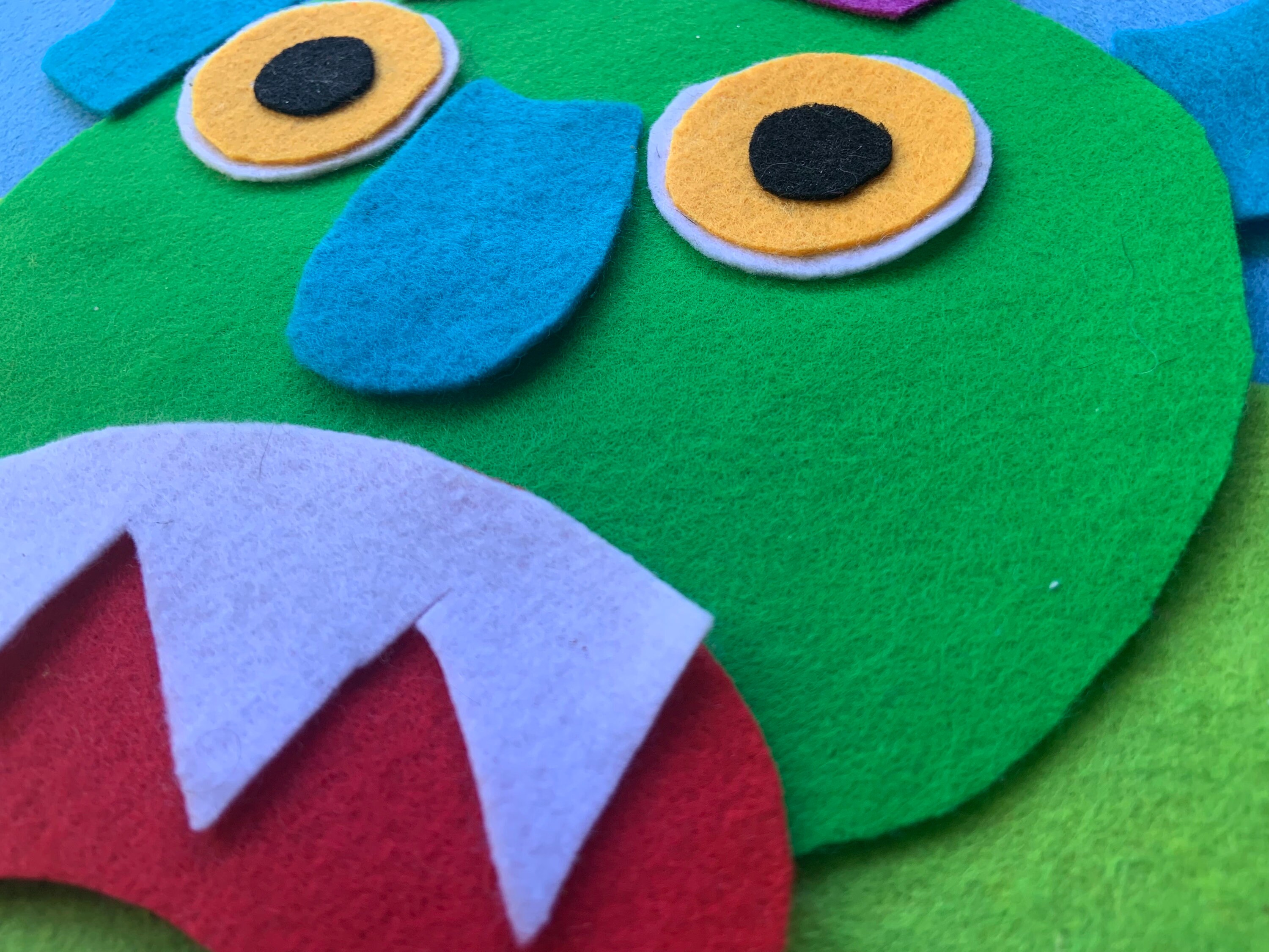 Go Away, Big Green Monster Flannelboard Story - Etsy