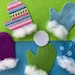 Snowball Hiding and Mitten Matching Flannelboard Game - Etsy