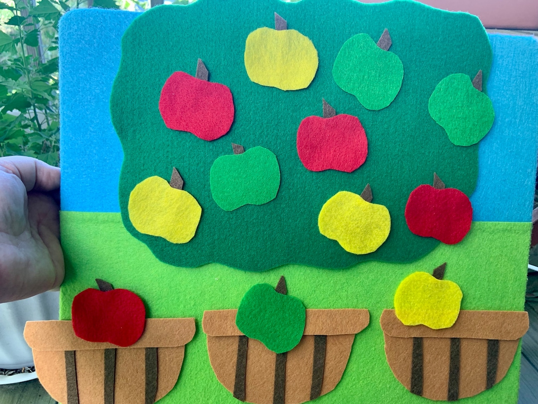 Apple Sorting Flannelboard Set - Etsy