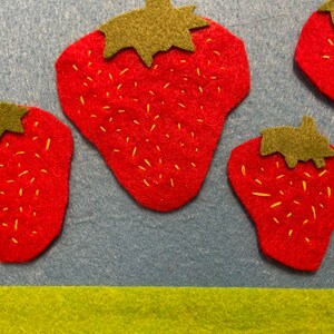 Five Little Strawberries Flannel Story Set - Etsy