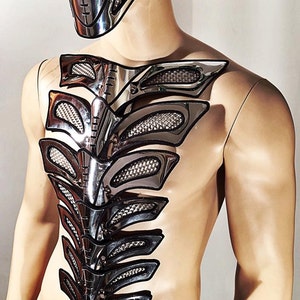 Warrior Vertebrae Chest Plate, Spinebone Bust Plate Armour ,gladiator ...