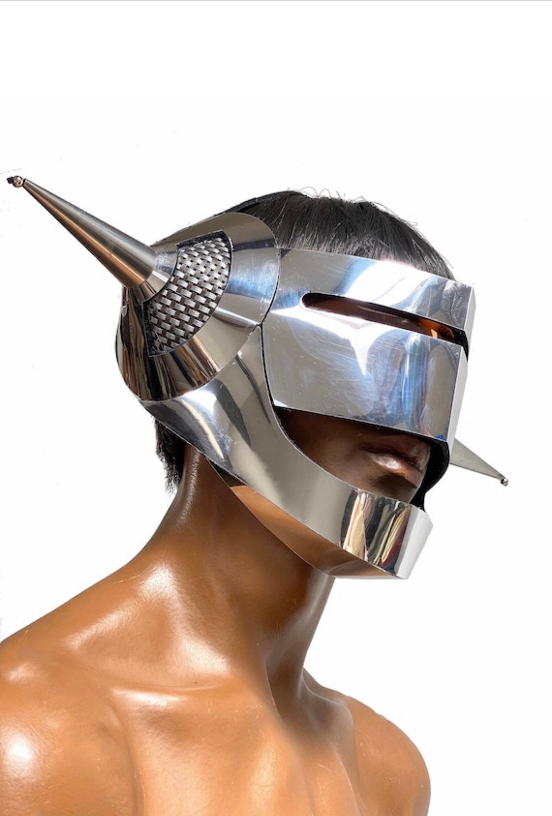 Where Giger Met Sorayama, Futuristic Helmet ,cyborg Headpiece Robot ...