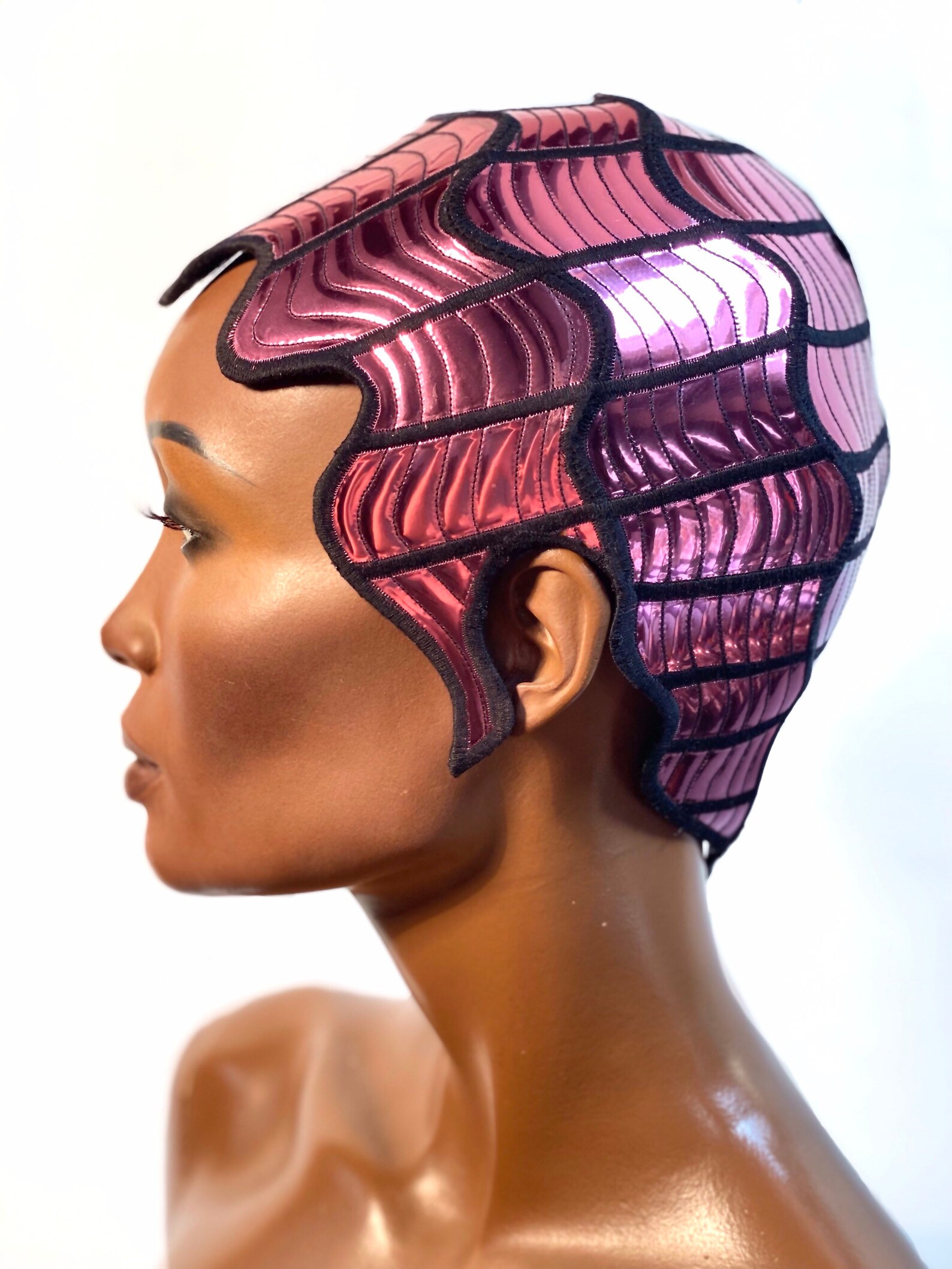 Finger Wave Divamp Gold WIG Cap josephine Baker Metallic Wig | Etsy