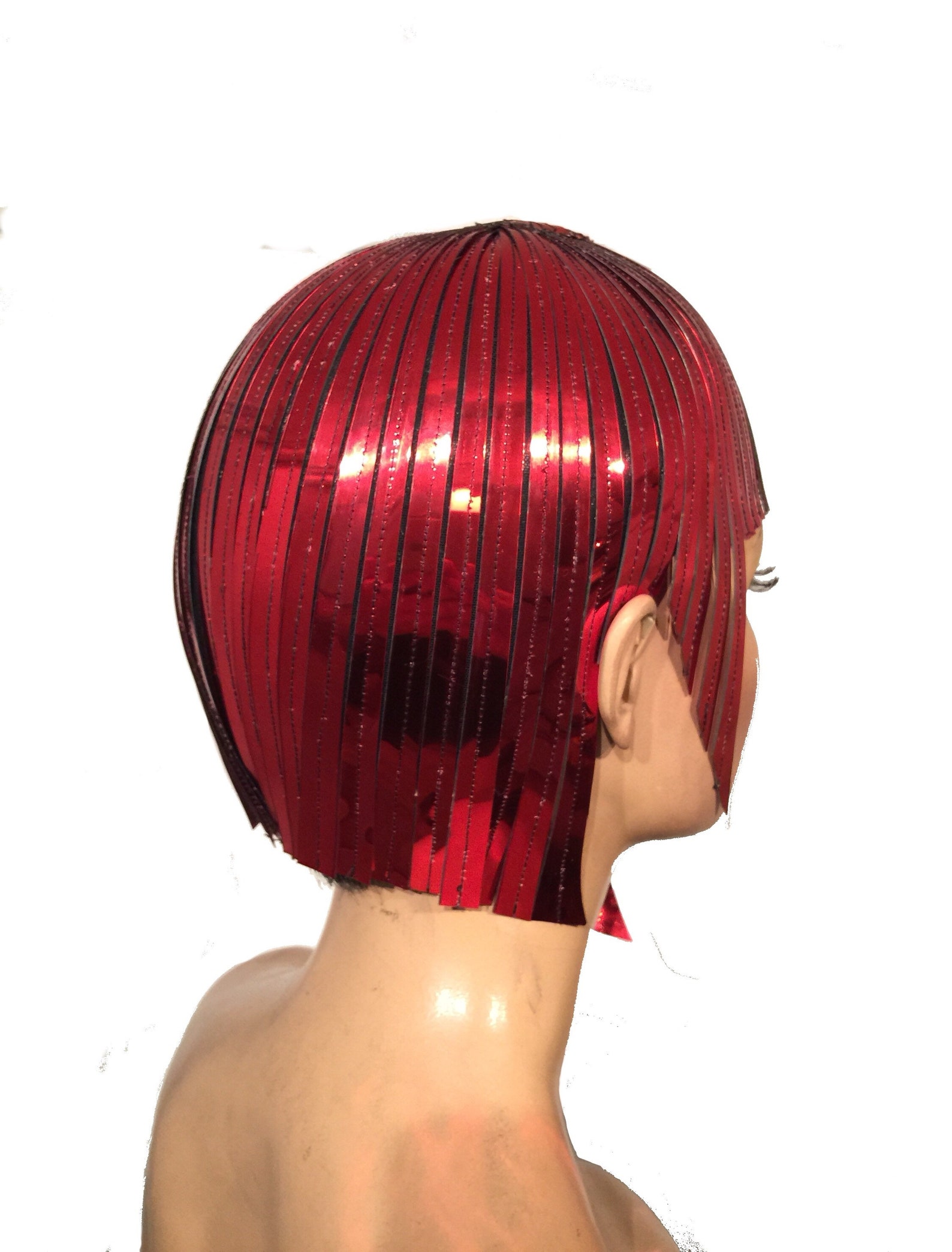 Asymmetric Cosplay Wig , Including One Side Whisker .metallic Hairdress ...