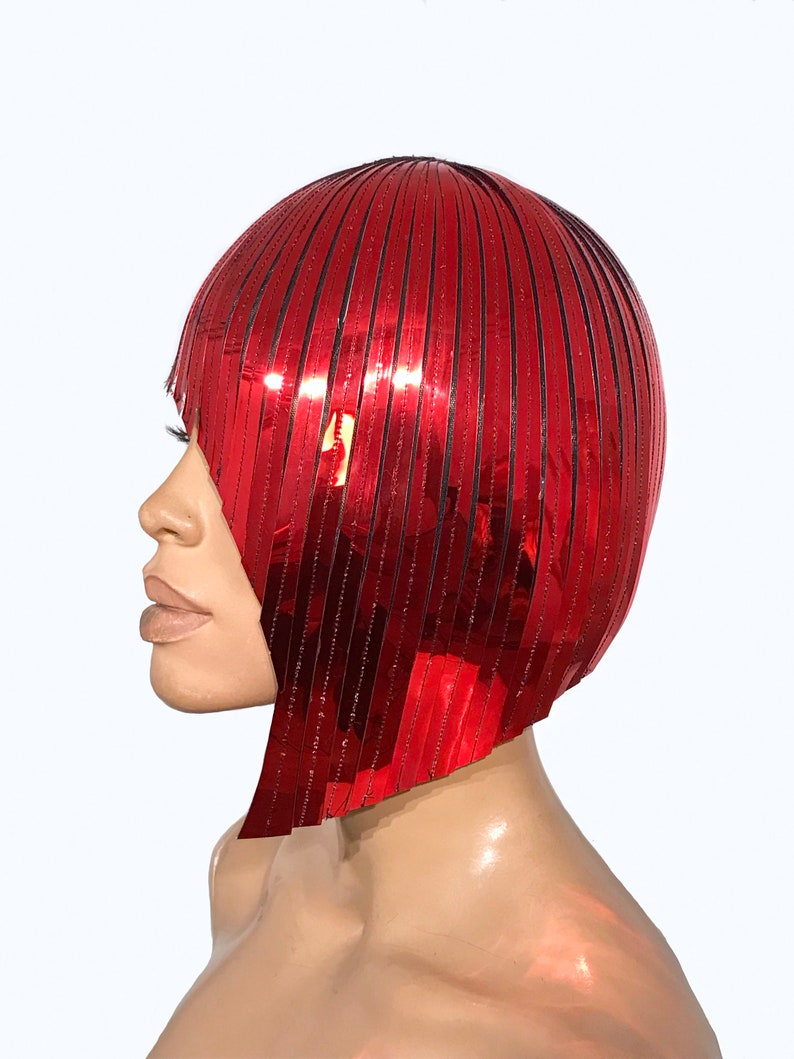 Asymmetric Cosplay Wig , Including One Side Whisker .metallic Hairdress ...