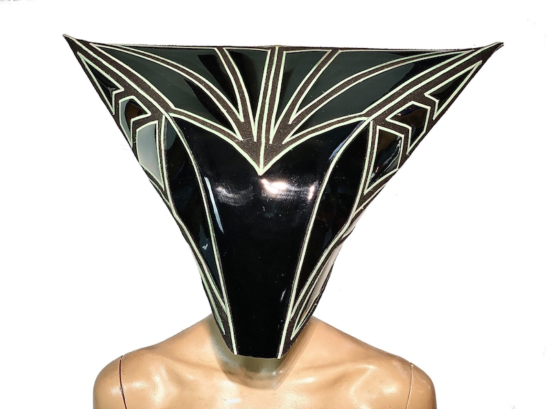 Mantis helmet Glow in the dark Alien cyborg mask a headpiece | Etsy