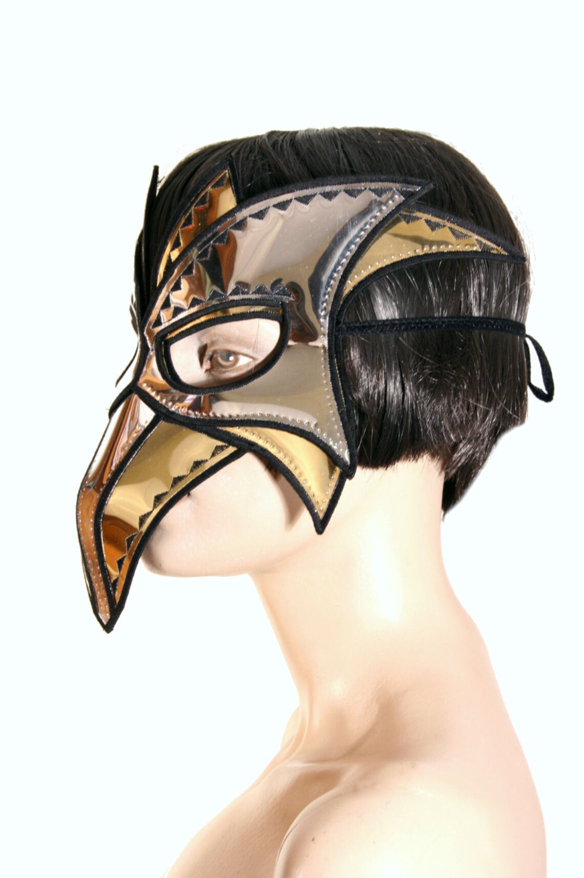 Zanni Mask Plague Doctor Mask With Beak Masquerade Steampunk - Etsy