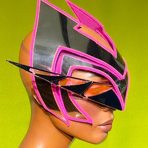 80s Futuristic Goggles , Scifi, Cyber Eyewear, Headpiece , Face Mask ...