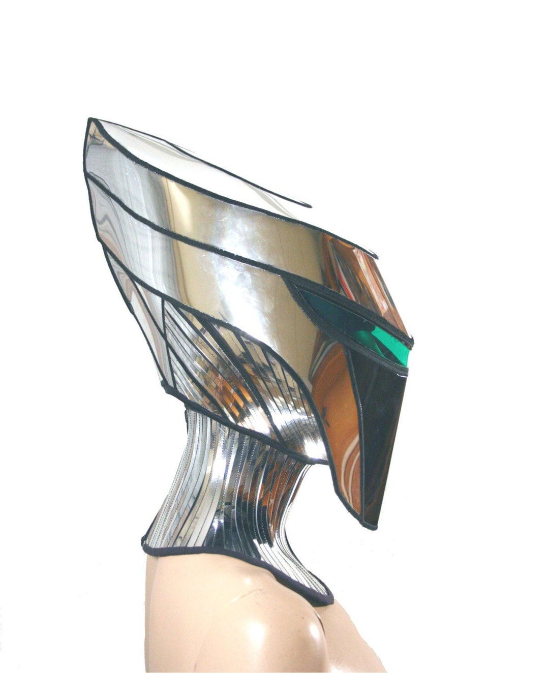 2 Piece Alien Cyborg Mask, Headpiece ,robot Armor ,sci Fi Futuristic ...