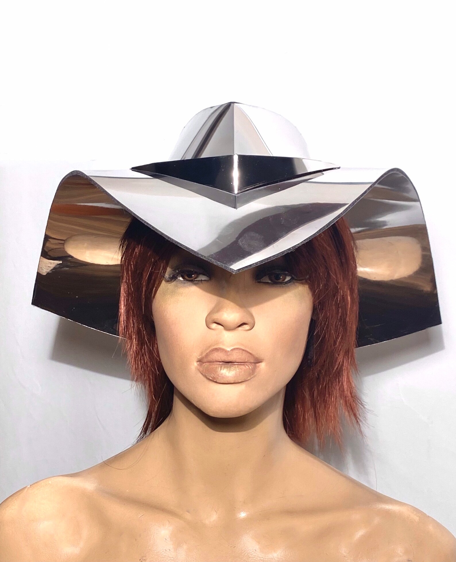 Space Musketeer Hat, Big Brim, Futuristic Fedora, Built in Visor - Etsy UK