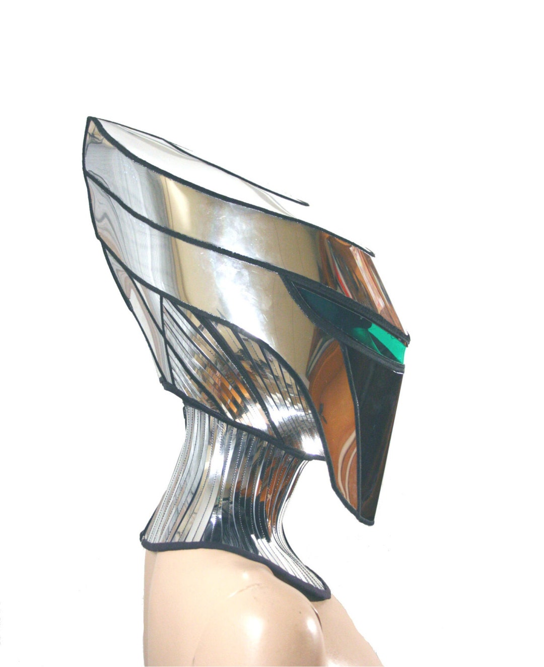 2 Piece Alien Cyborg Mask, Headpiece ,robot Armor ,sci Fi Futuristic ...