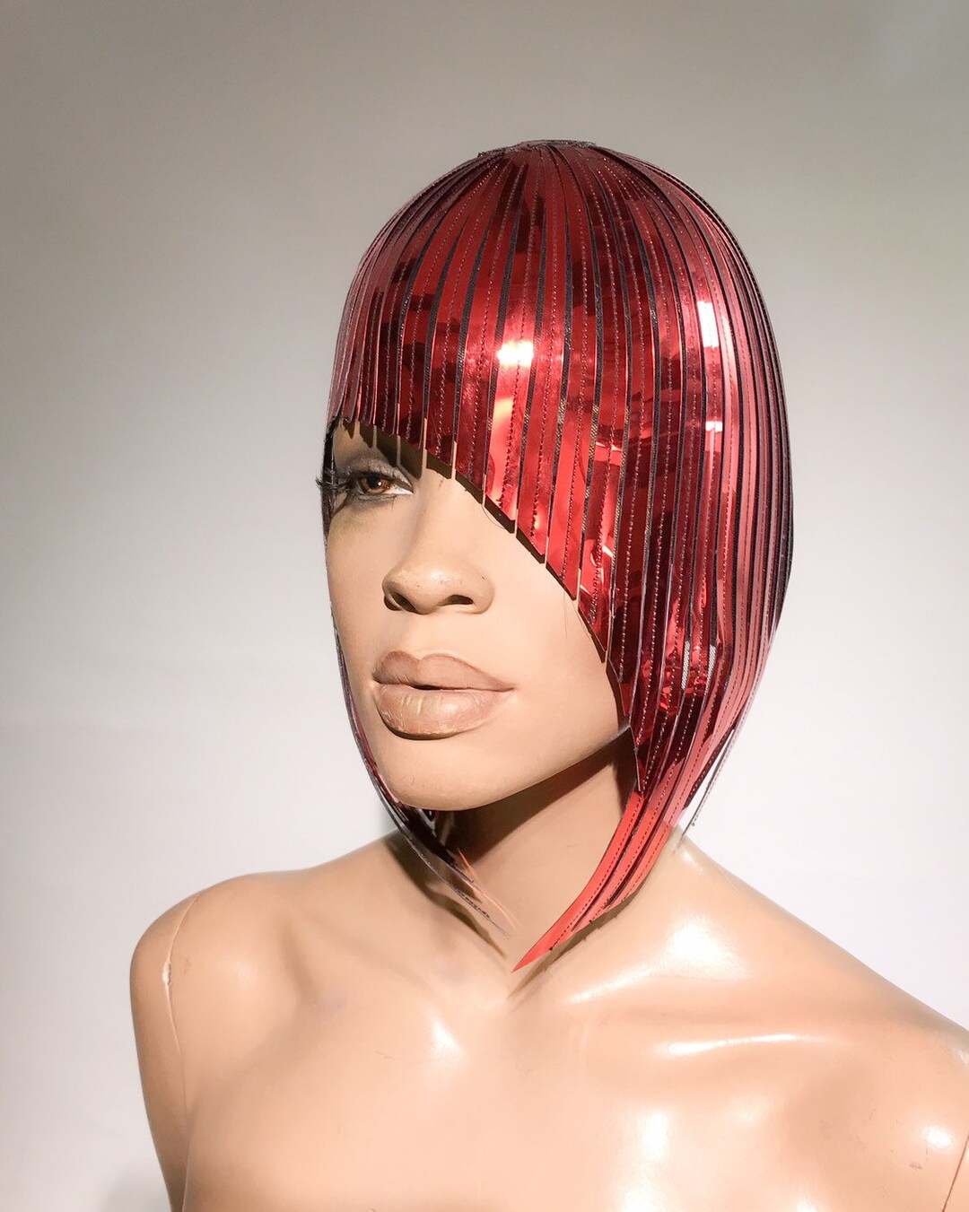 Asymmetrical A Line Wig, Metallic Hairstyle, Jessica Rabbit Hairpiece ...