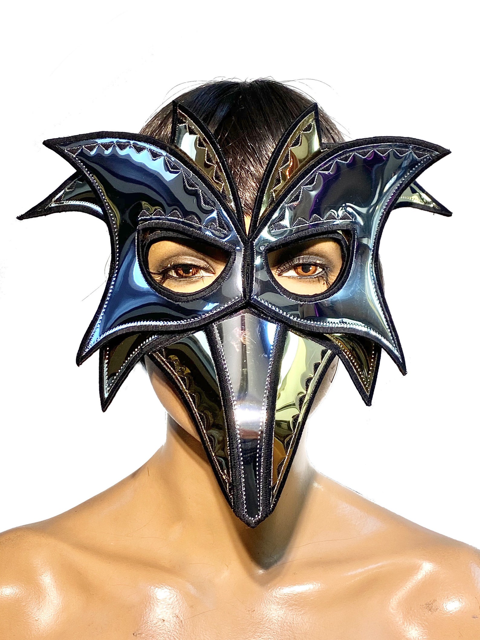 Zanni Mask Plague Doctor Mask With Beak Masquerade Steampunk - Etsy